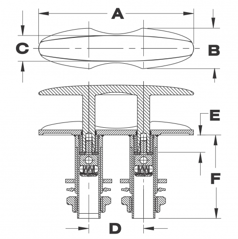 Smart Flush Cleat – 4-1/2″ 316 Stainless Steel (Bright Polish ...